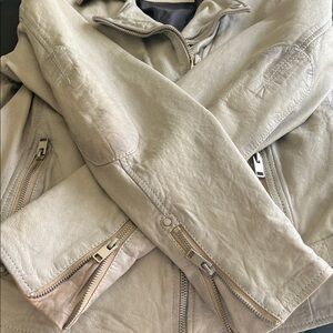 Mauritius | Jackets & Coats | Mauritius Gray Leather Womens Jacket With ...